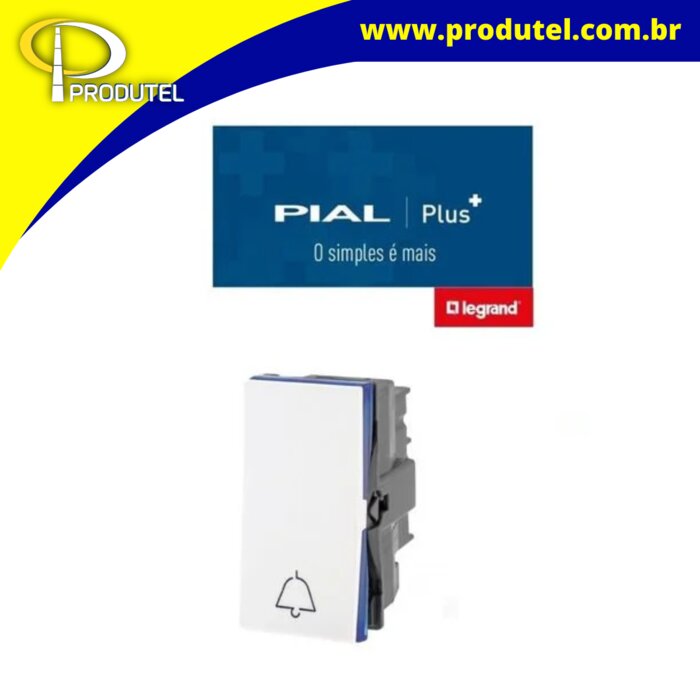 PIAL PLUS + MÓDULO PULSADOR CAMPAINHA 611012BC - PIAL LEGRAND ...